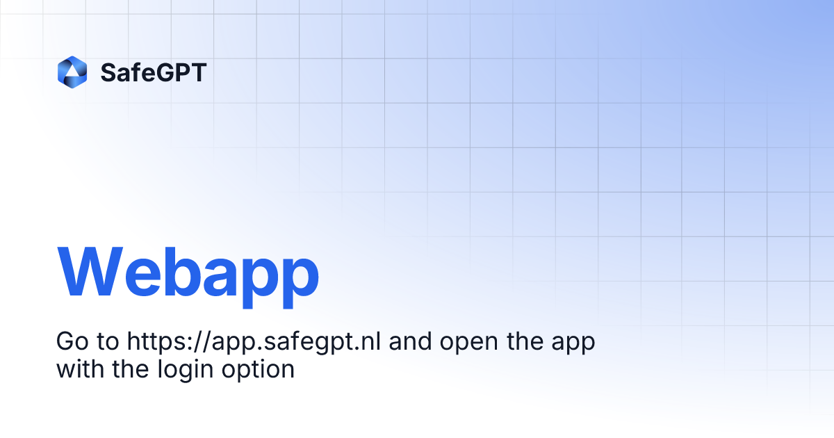 Webapp | SafeGPT