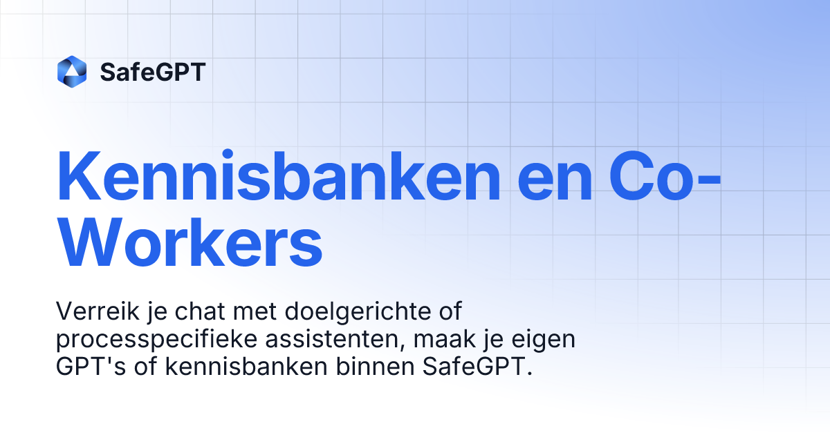 Kennisbanken | SafeGPT