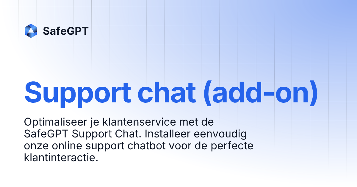 Support chat (add-on) | SafeGPT